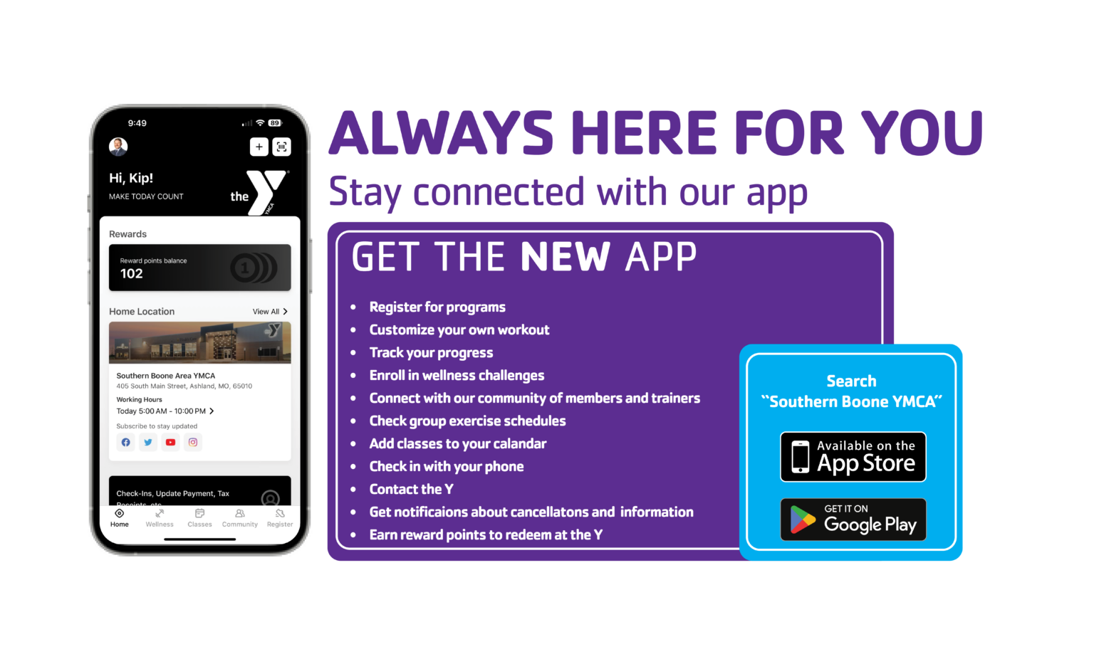 Southern Boone Area YMCA #HereForGood